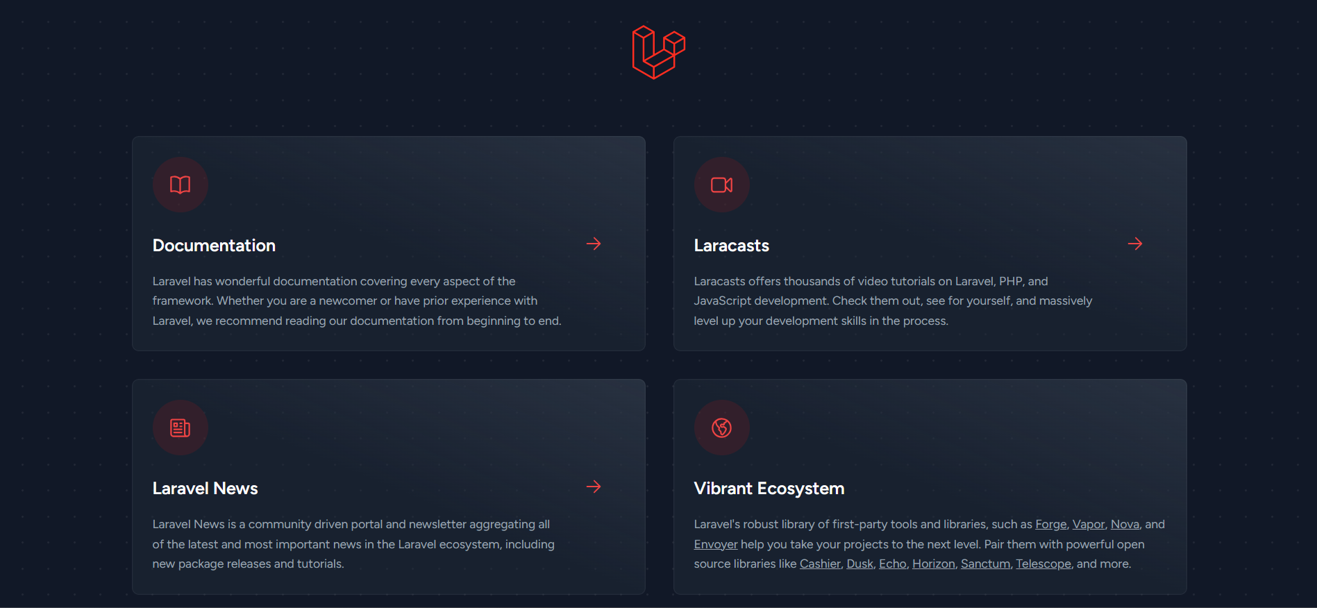 KUSANAGIでLaravelを動かしてみる - KUSANAGI Tech Column
